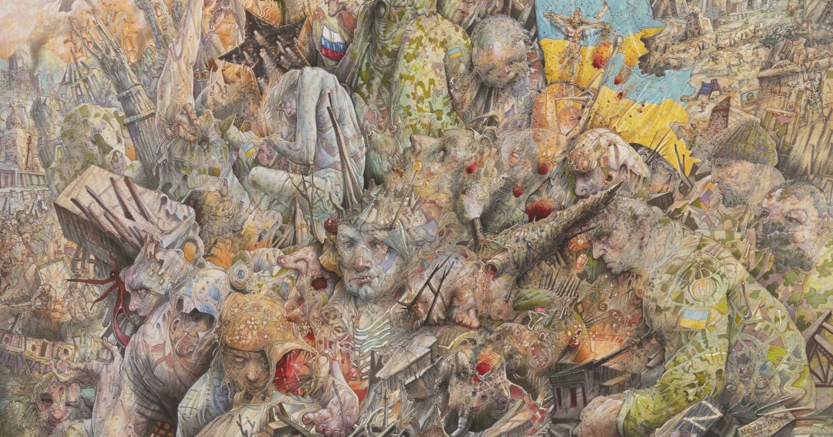 Peter Howson, 6. Holodomor (Terror-Famine), 2022 | Flowers Gallery