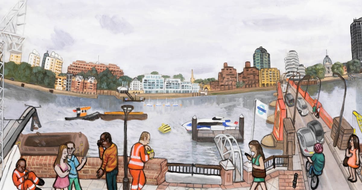 Jiro Osuga, The River, 4. Albert Bridge To Westminster Bridge, 2019 ...