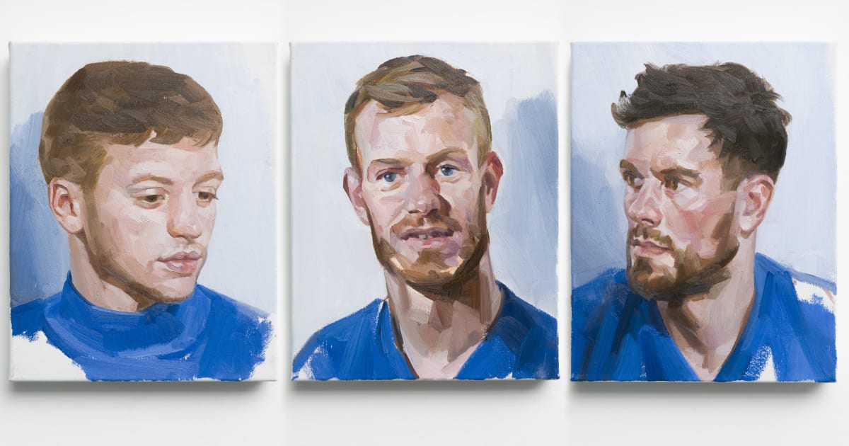Tai Shan Schierenberg, Players: Sam, Chris, Ben (triptych), 2018 | Flowers Gallery
