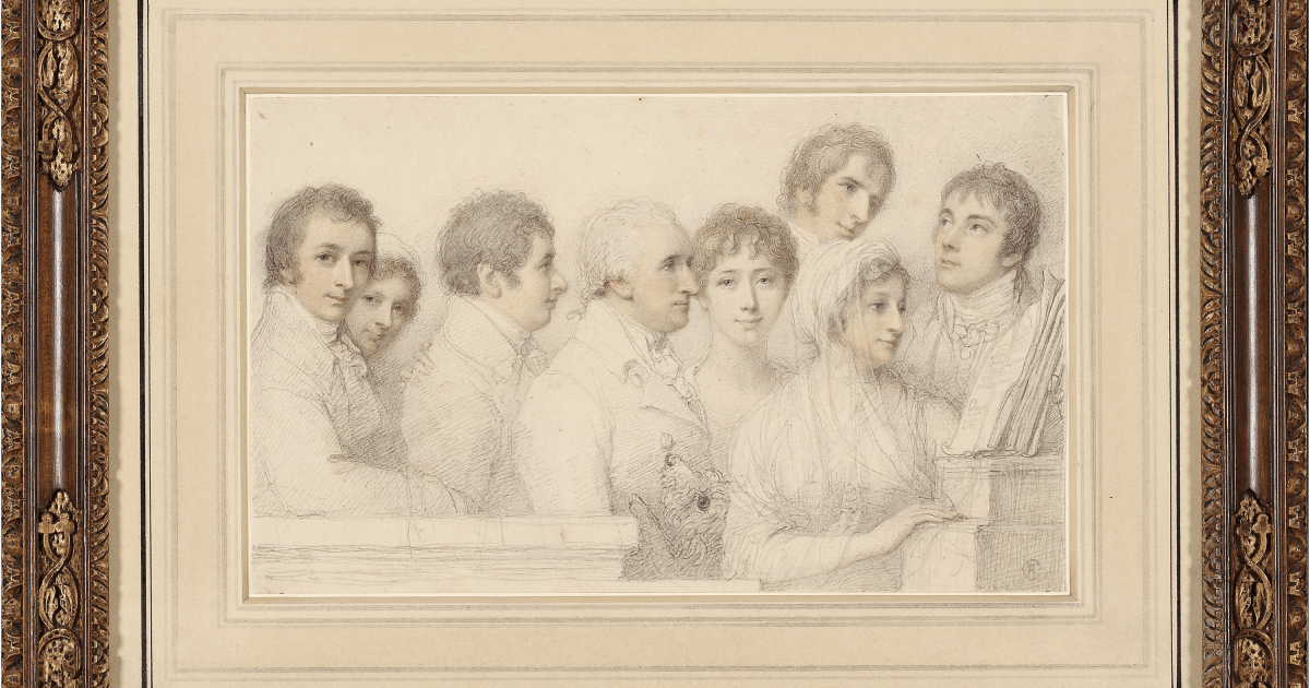 Richard Cosway, (1742-1821) | A Group Portrait of the Seymour Family ...