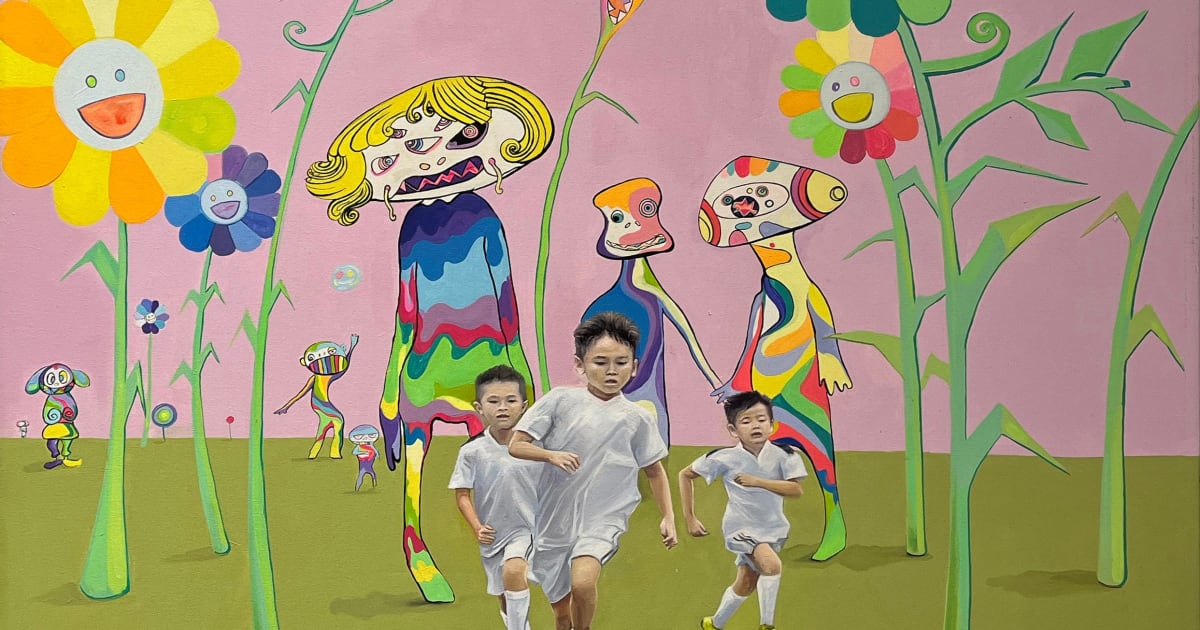 Victor Manuel Rondon, Kids Playing With Masters (Murakami), 2022 ...