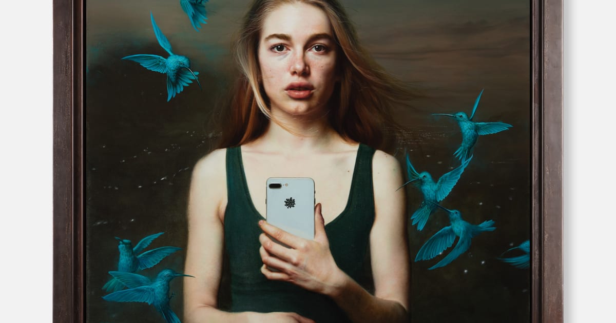 Mitch Griffiths, Social Creature, 2018 | Halcyon Gallery