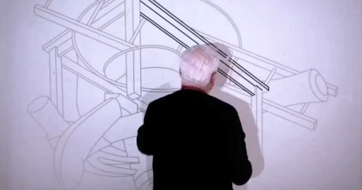 Michael Craig-Martin's "Drawings": Installation Timelapse