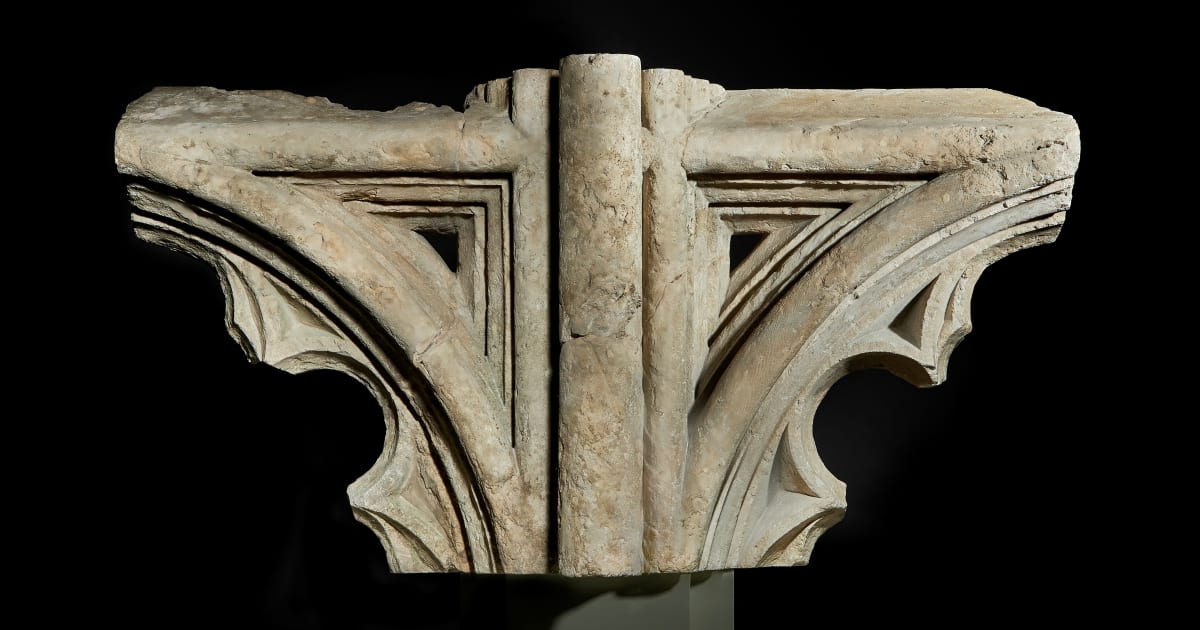 Principal Transom Head from the south transept window of Canterbury ...