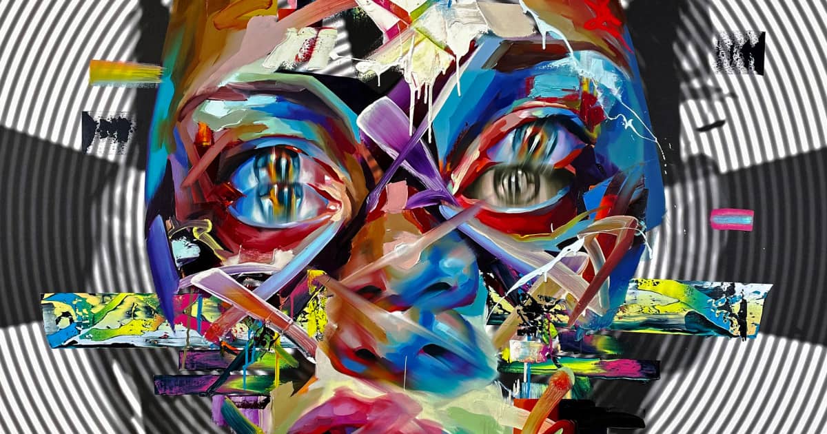 Justin bower, Induced Panic Control 1, 2022 | Maddox Gallery