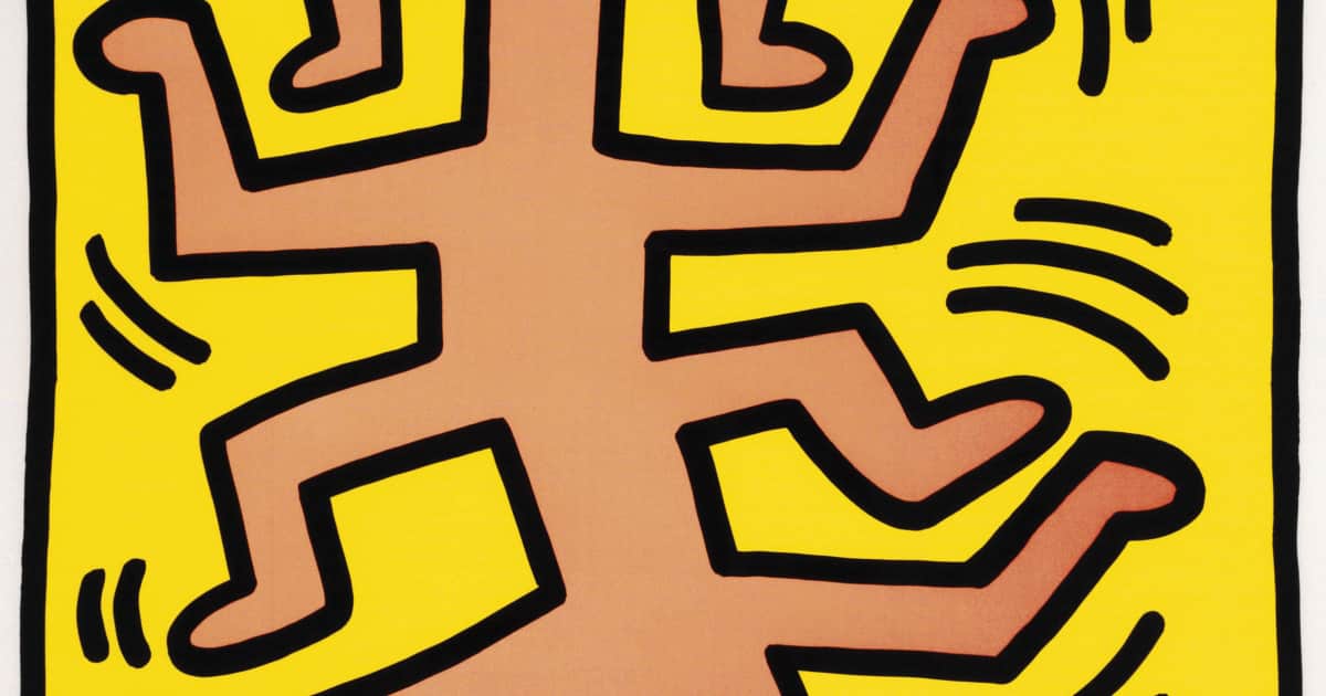 Keith Haring, Growing Plate (I), 1988 | Maddox Gallery