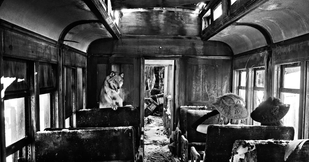 David Yarrow, Ride The Ghost Train, 2015 | Maddox Gallery