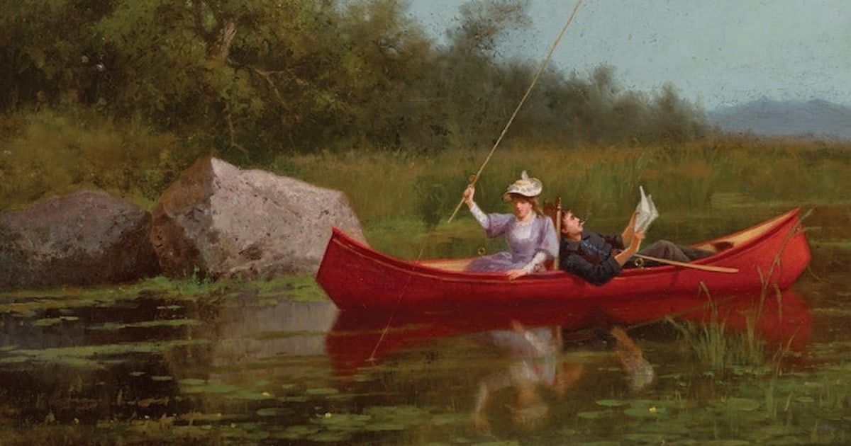 William Raphael, Throwing the Bait, River St. Charles, Quebec, 1895 ...