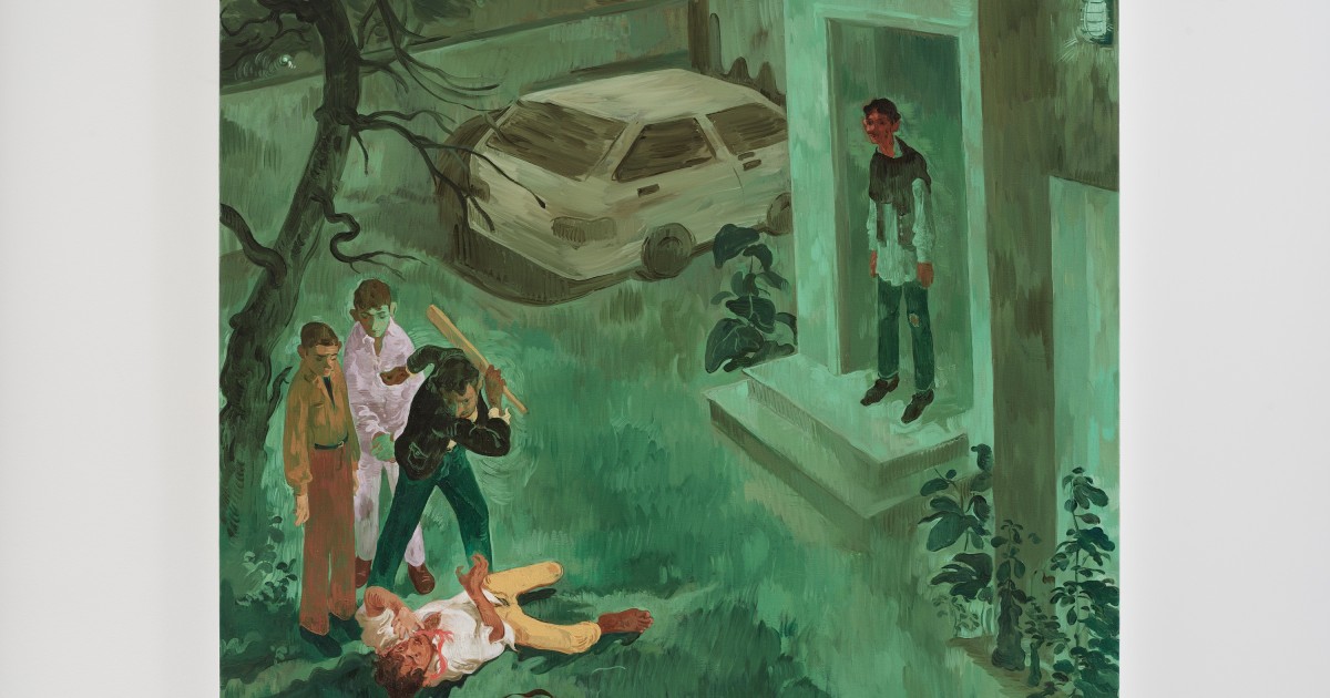 Salman Toor, The Beating, 2019 | Thomas Dane Gallery