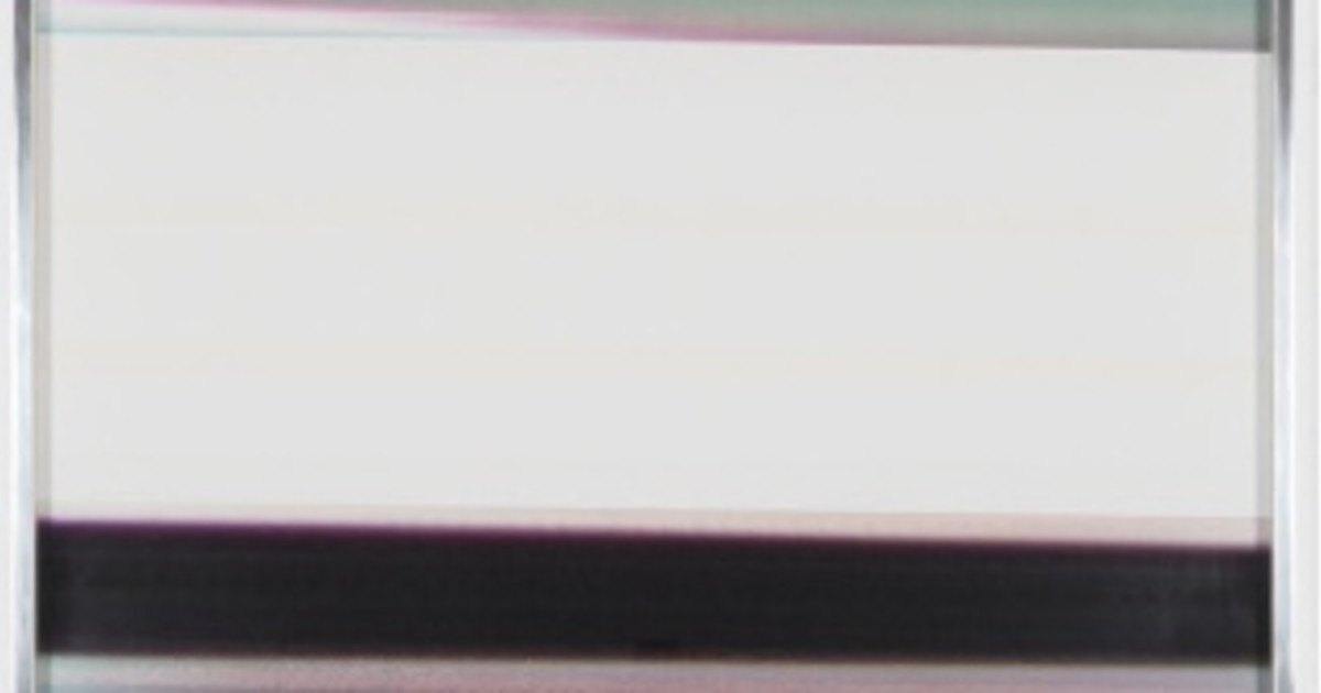 Walead Beshty, Cross-Contaminated RA4 Contact Print [Black Curl (9:6 ...