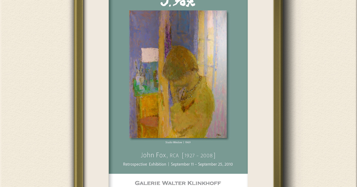 John Fox - Retrospective Exhibition | Alan Klinkhoff Gallery | Art ...