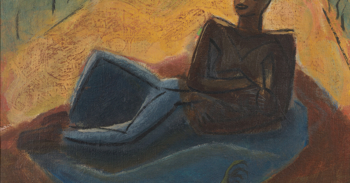 Leon Underwood, The Cast-Net, 1946 | Paintings | The Redfern Gallery