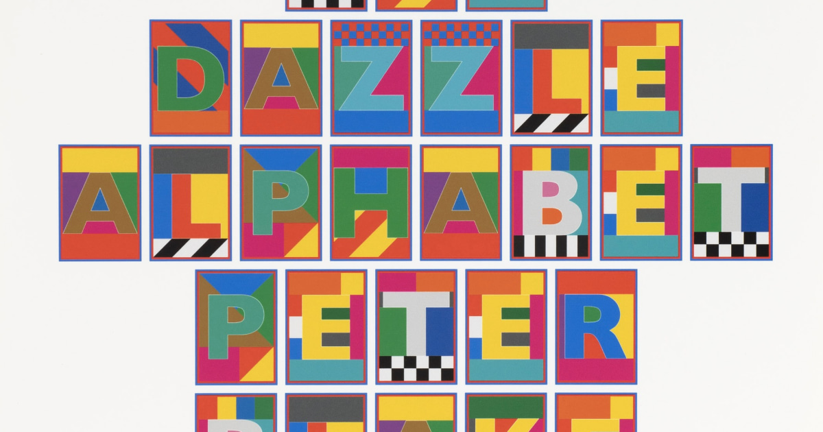 Sir Peter Blake RA, The Dazzle Alphabet, 2017 | Advent Exhibition | The ...
