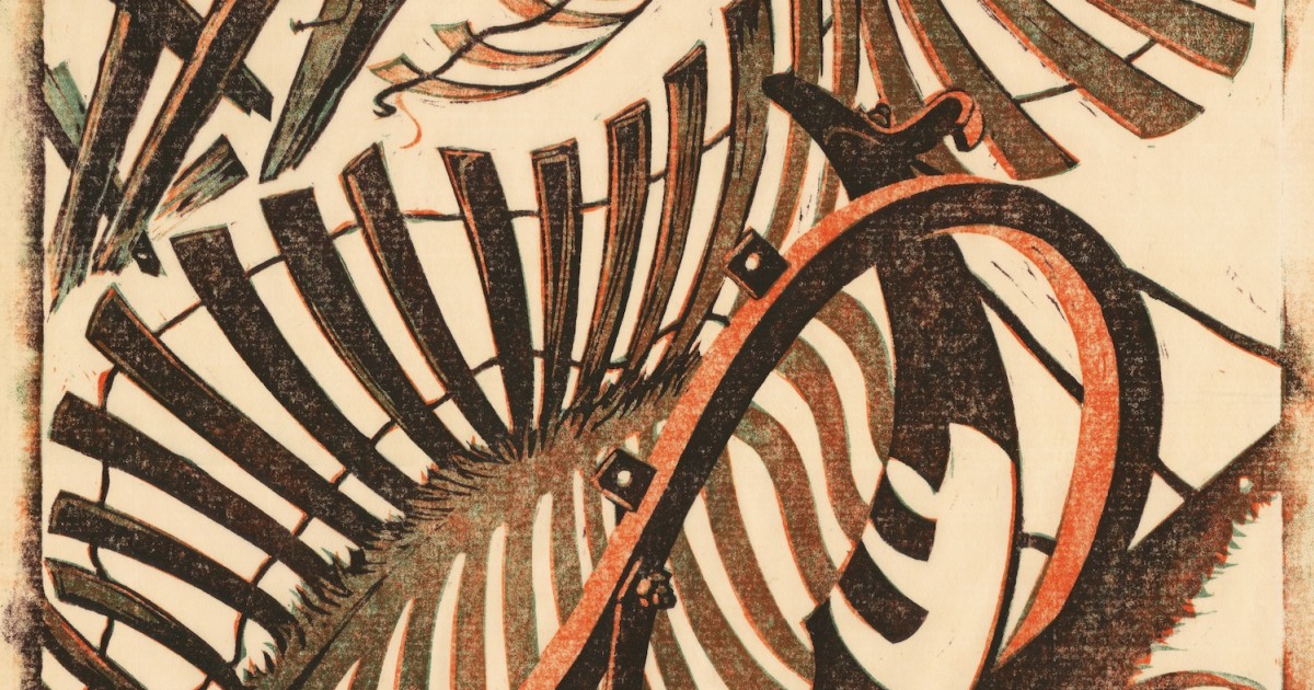 Sybil Andrews, The Winch, 1930 | The Redfern Gallery