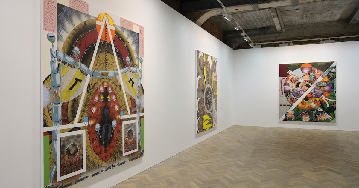 Installation view, Thomas Dane Gallery | Lari Pittman: THOUGHT-FORMS ...