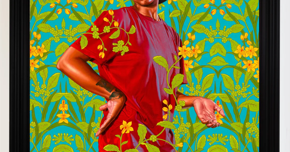 Kehinde Wiley, Portrait of a Florentine Nobleman III, 2019 | Stephen ...