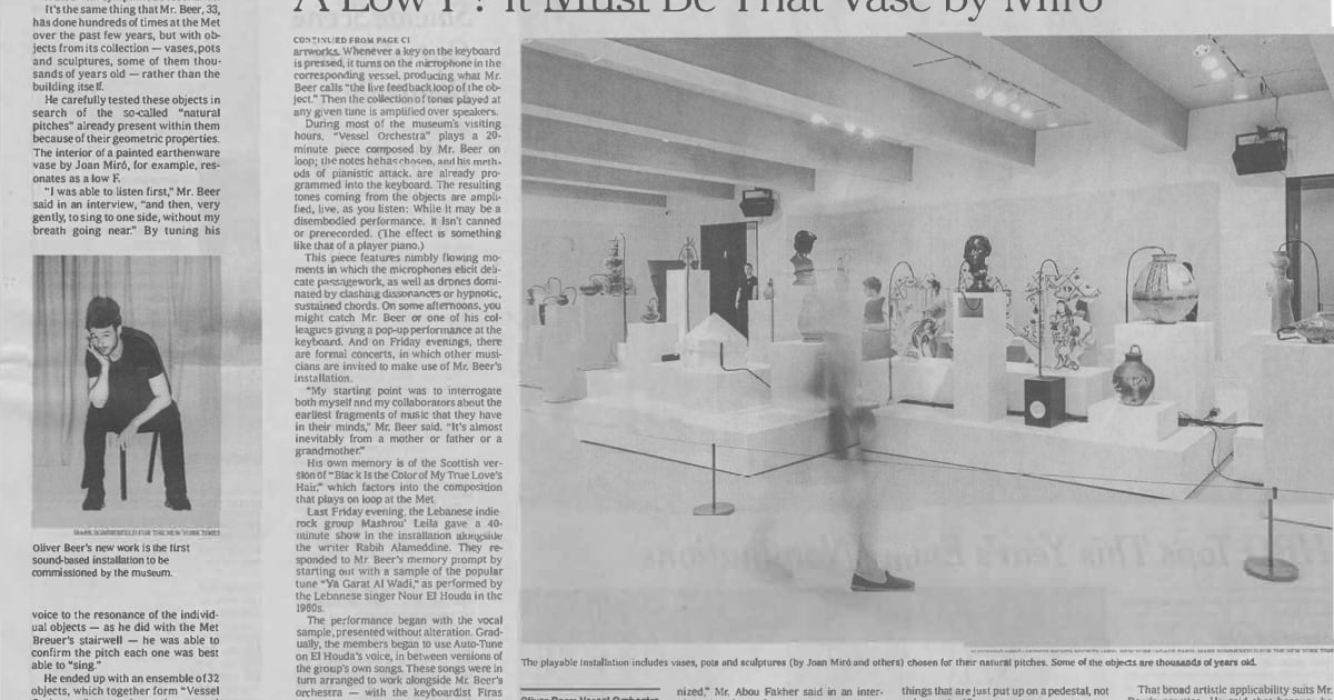 He Turned the Met Museum’s Collection Into an Orchestra | Thaddaeus Ropac