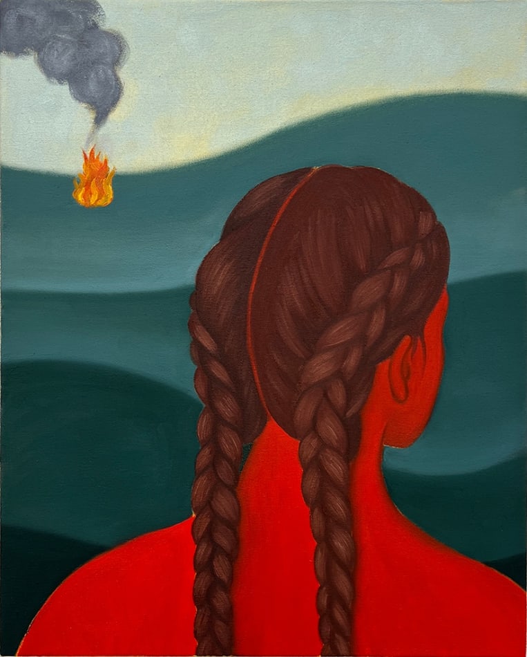 Melody Tuttle, Memory of a Fire (after Wyeth), 2024 | Hashimoto ...