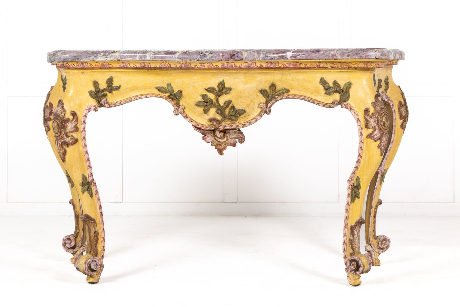colourful console table