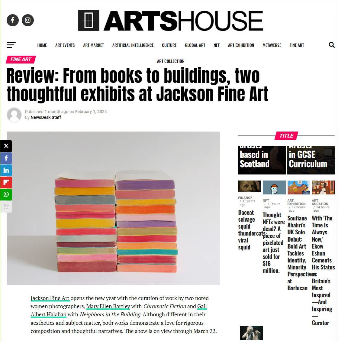 News | Jackson Fine Art