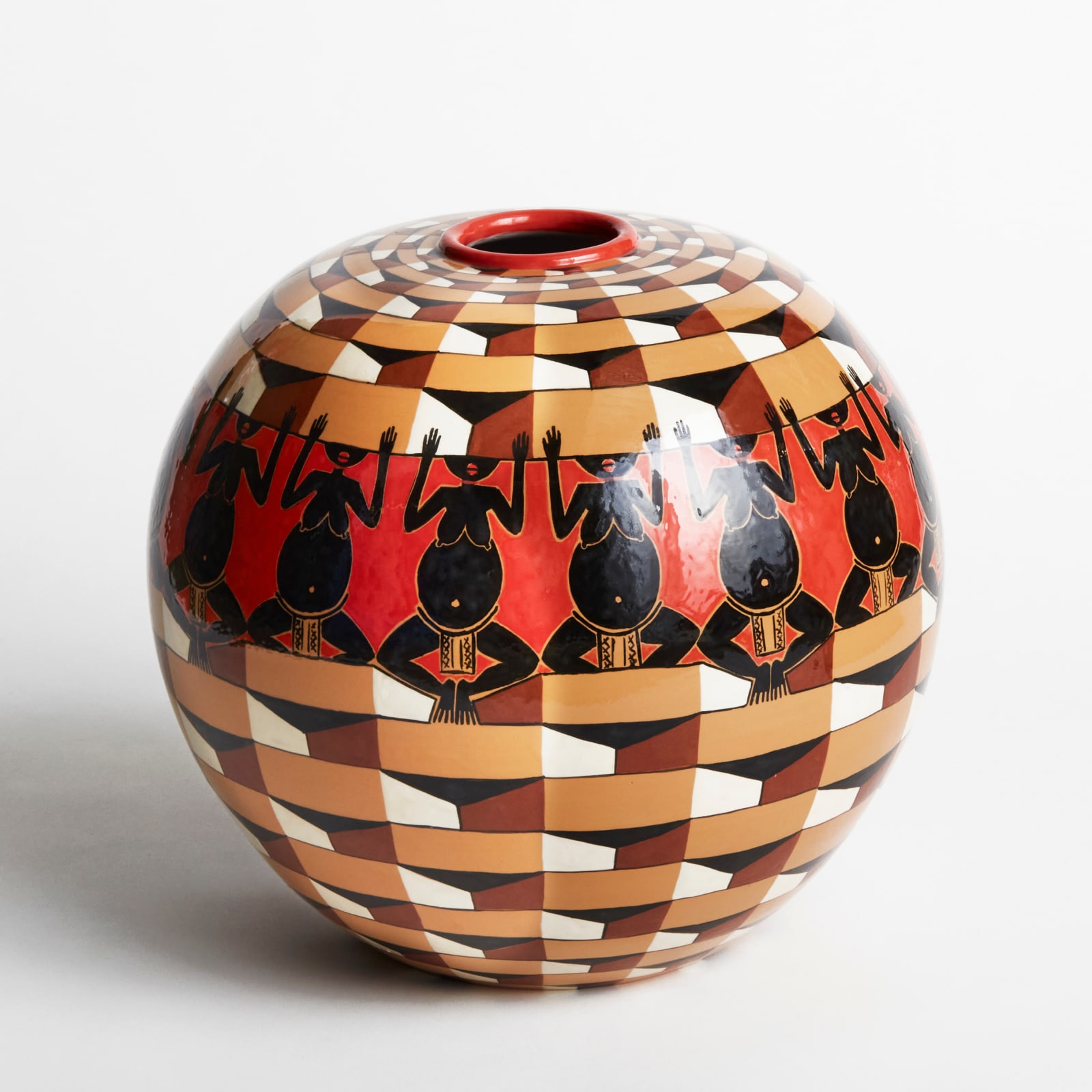 Victor Fotso Nyie, Vase Luce Rossa, 2021 | Twenty First Gallery
