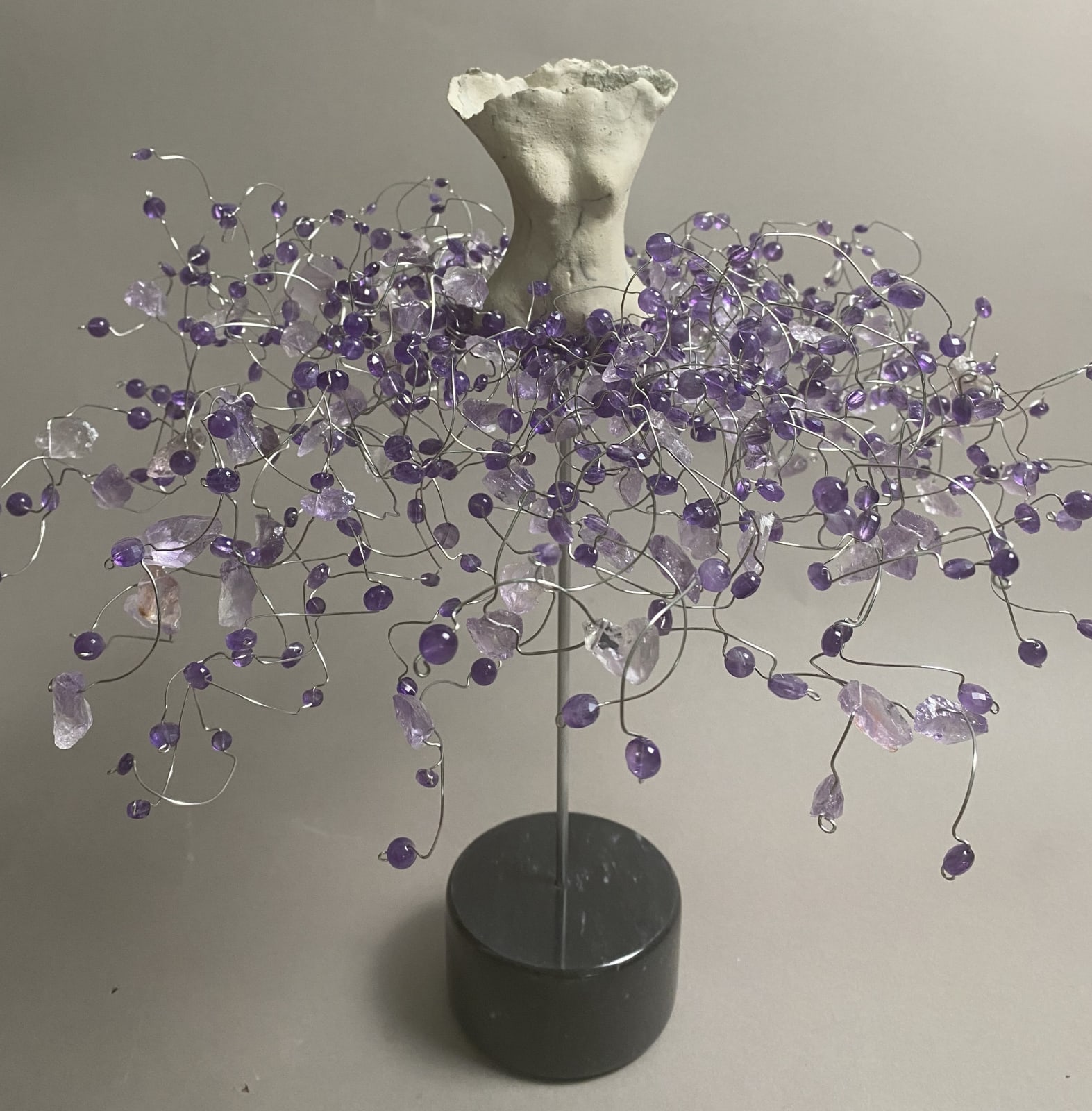 Estella Fransbergen, Naked Raku Torso w/Amethyst Stones | Aspen Grove ...