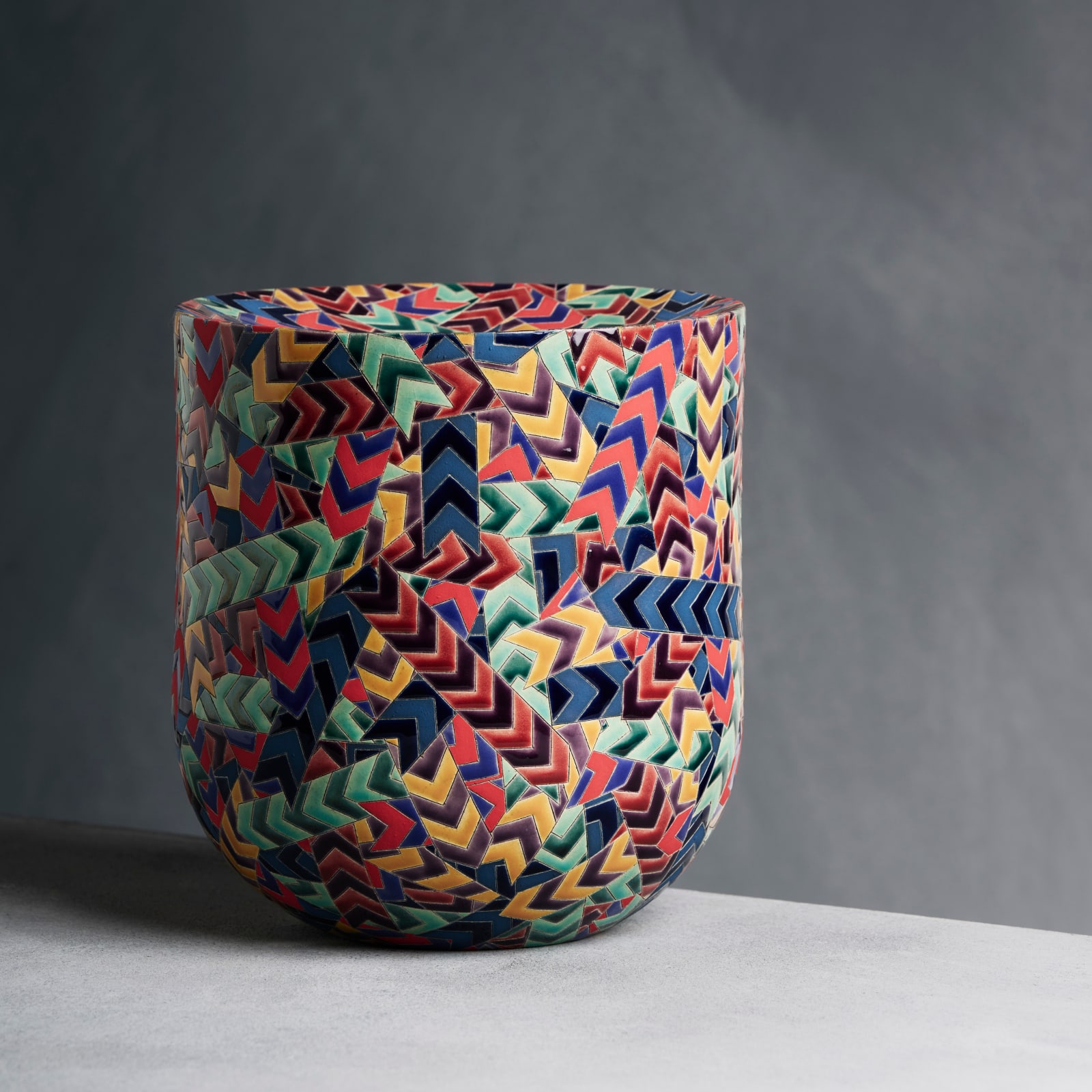 Frances Priest, Vase Form - Chevron | Huxtable | &Gallery ...