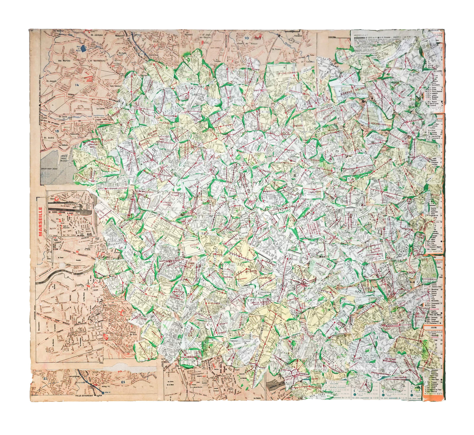 Soun-Gui KIM, Carte du monde, 1989-1990 | Arario Gallery