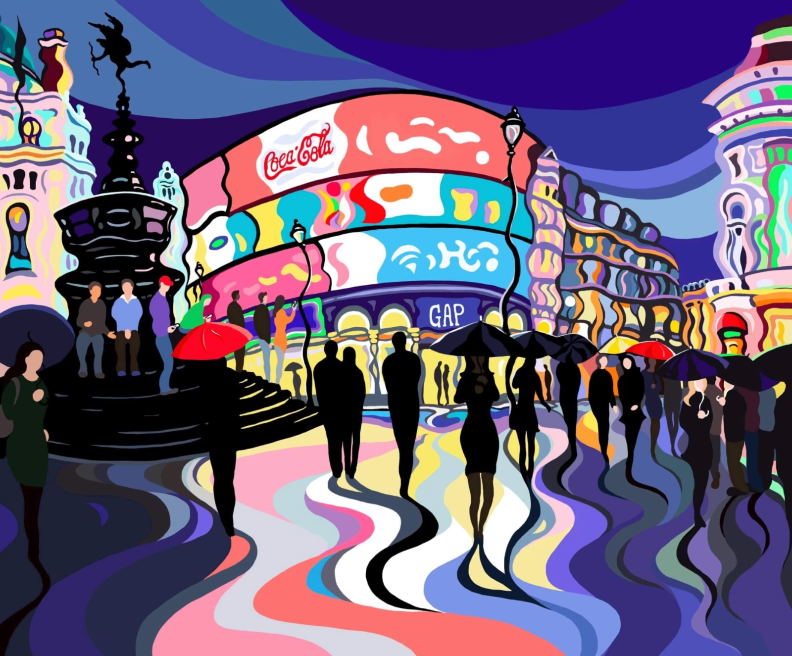 Sarah Fosse, Piccadilly Illuminations - Large | Arkley Fine Art