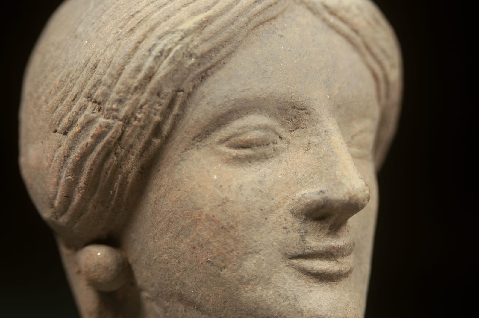 A Medmaeian Bust of a Woman, Greek Magna Graecia, Medma, Archaic Period ...