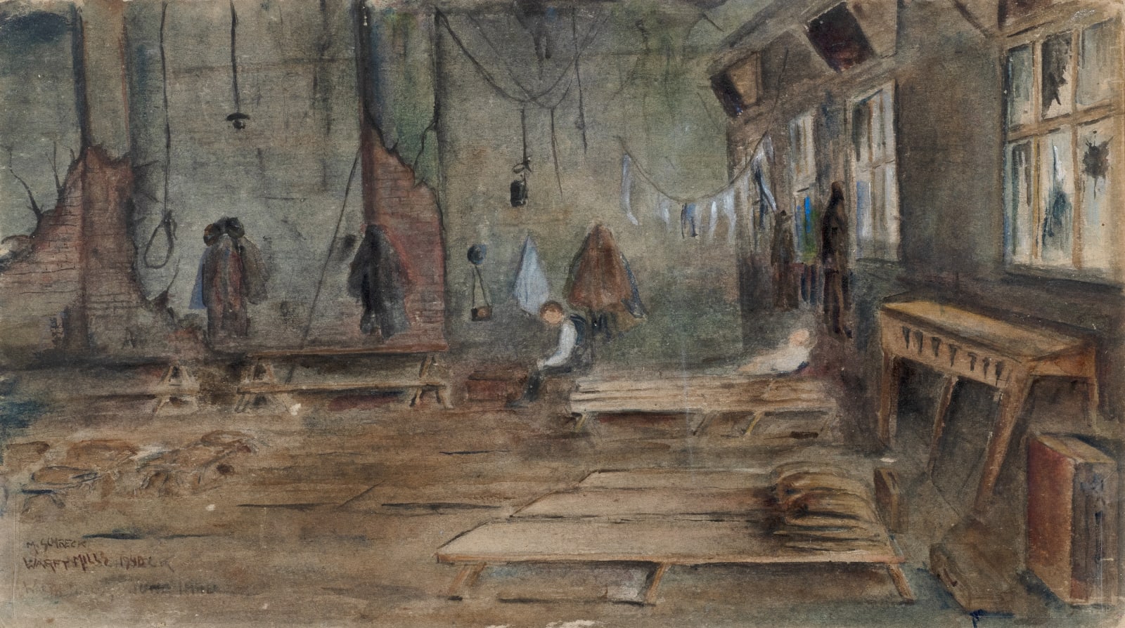 Michael Schreck, Internment Camp Warth Mills - Agony, 1940 | Ben Uri ...