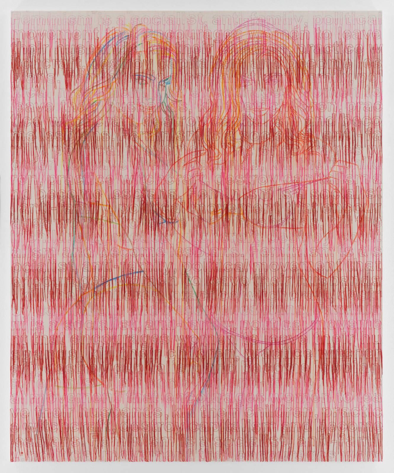Ghada Amer, The Definition of Feminism, 2021 | Marianne Boesky Gallery