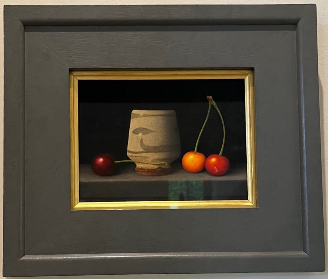 Dylan Waldron, Japanese Sake Cup with Cherries, February 2020, | British Art Portfolio