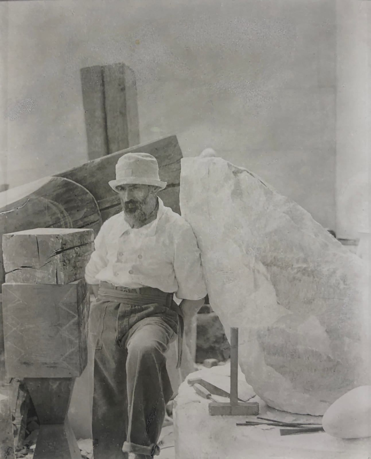 Constantin Brâncuși, Self-Portrait in his Studio, c. 1922 | Bruce ...
