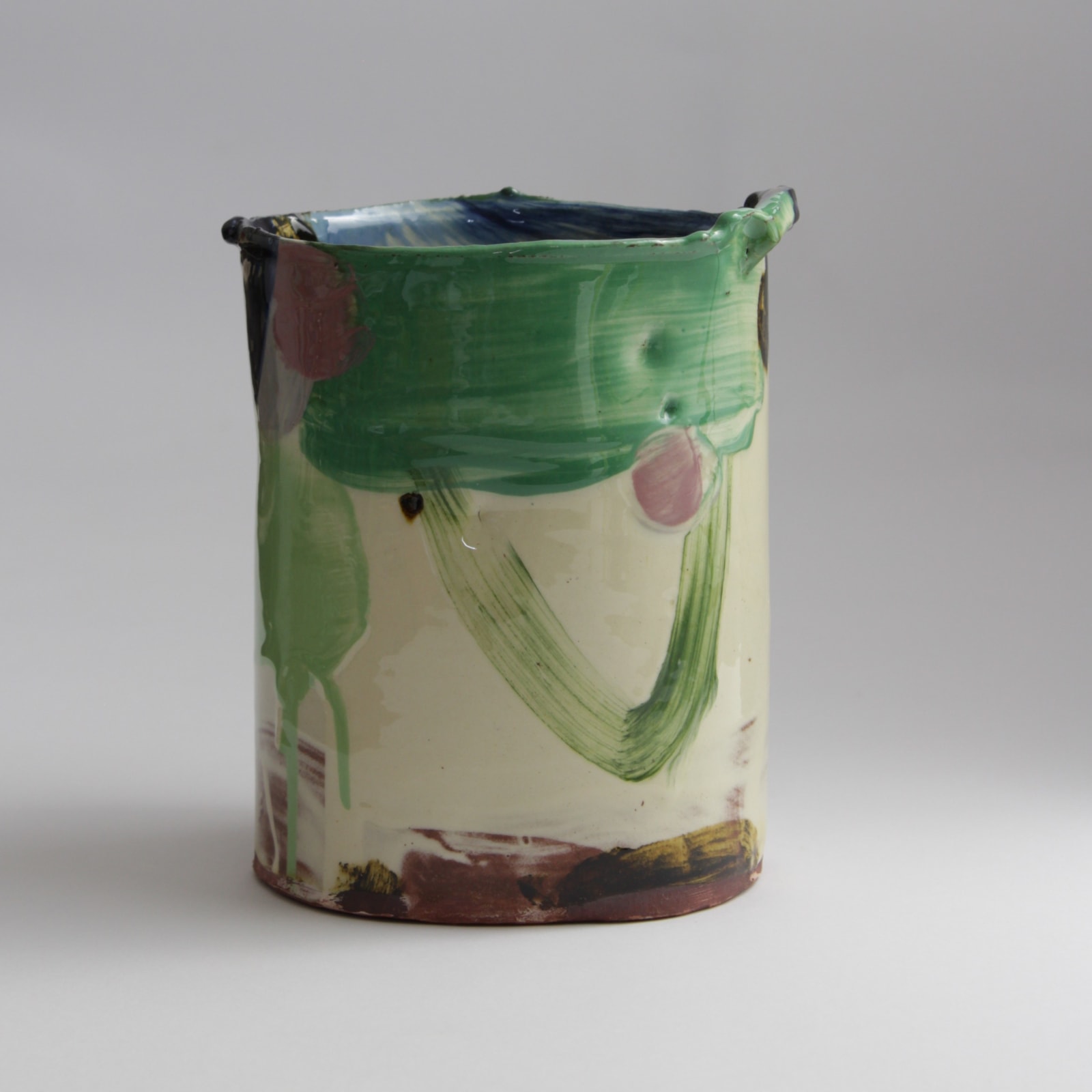 Barry Stedman, Thrown Altered Vessel with Blue/Green/Pink , 2024 ...