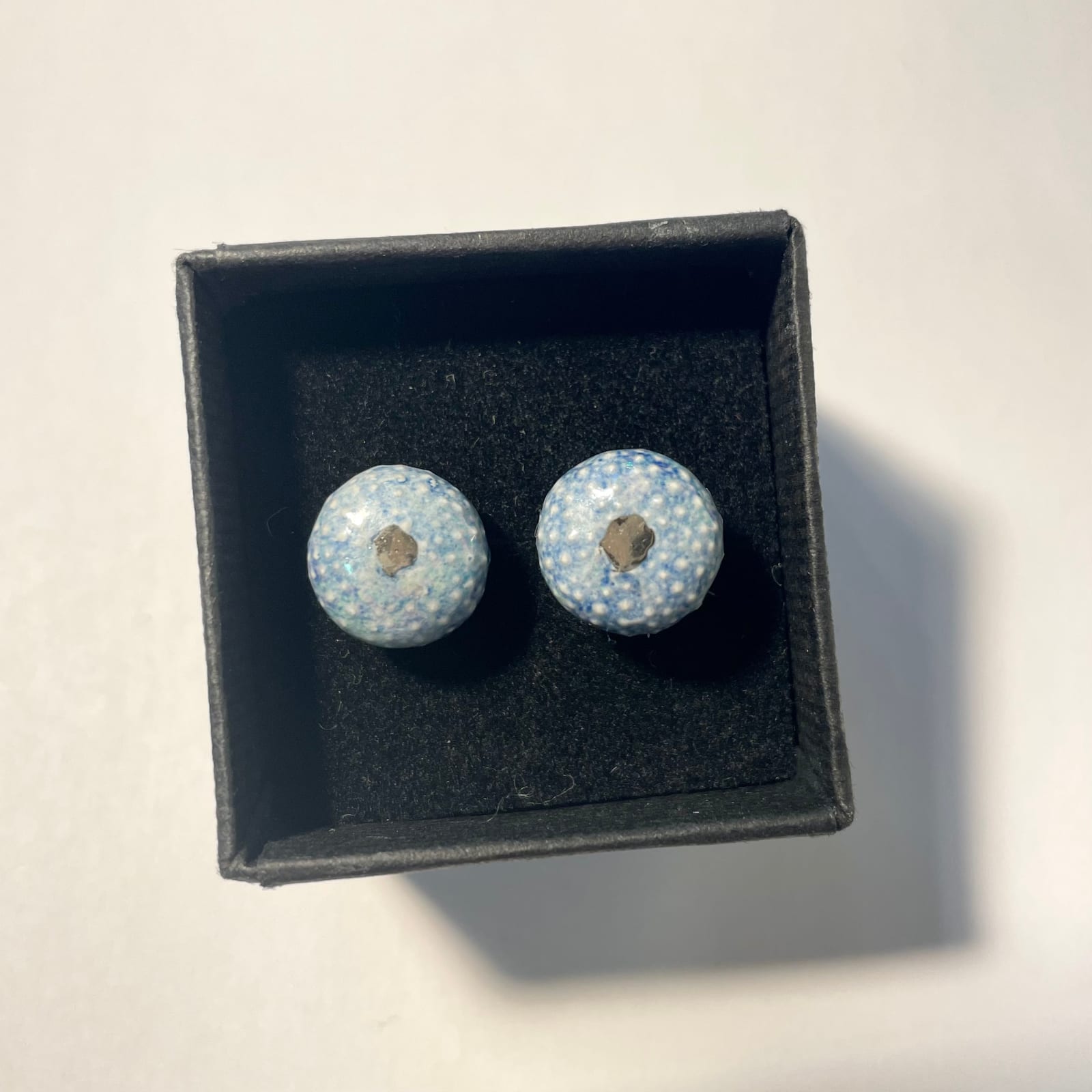 Delfina Emmanuel, Small Sea Urchin Earrings - Blue, 2023 | Contemporary ...