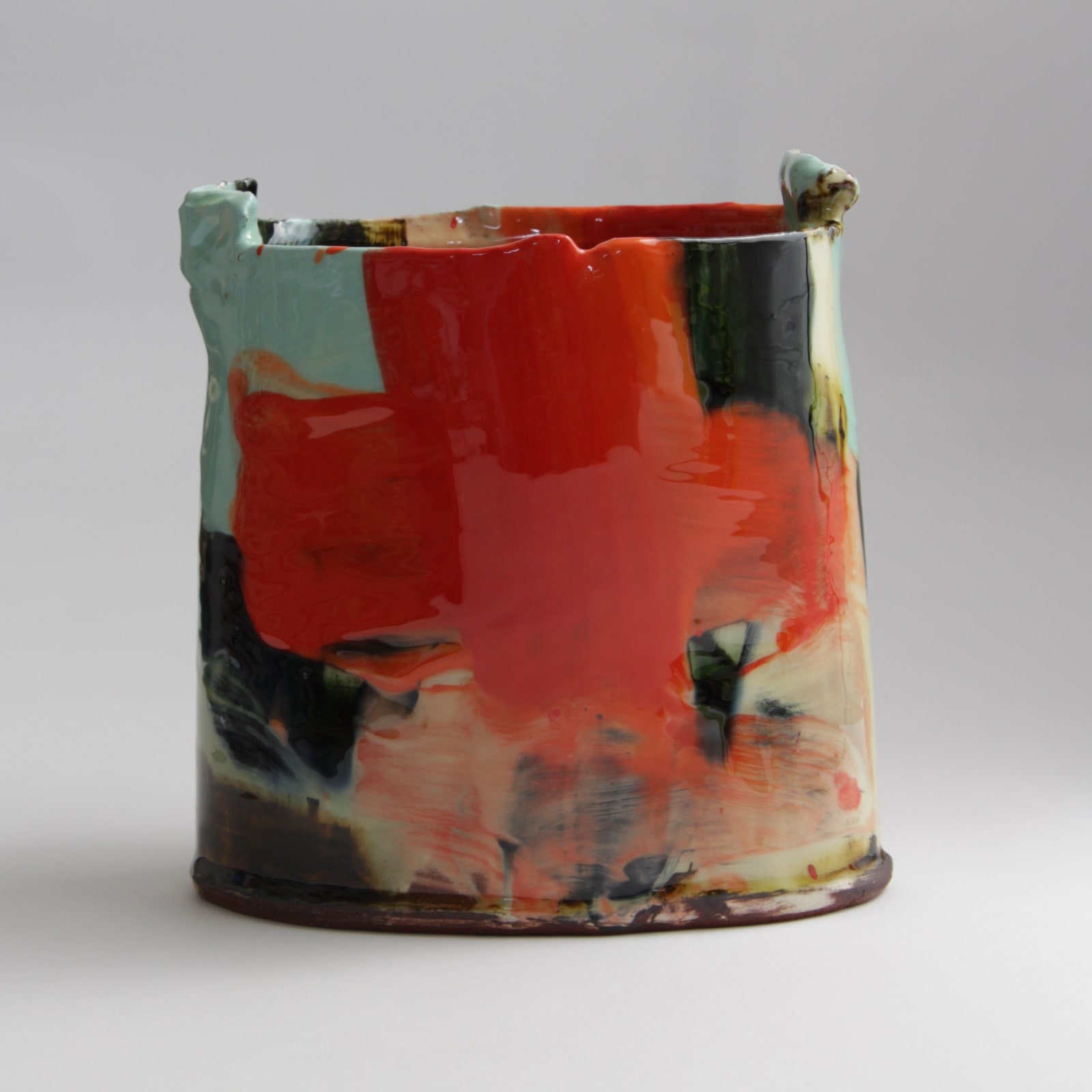 Barry Stedman, Thrown Altered Vessel with Blue/Orange , 2024 ...