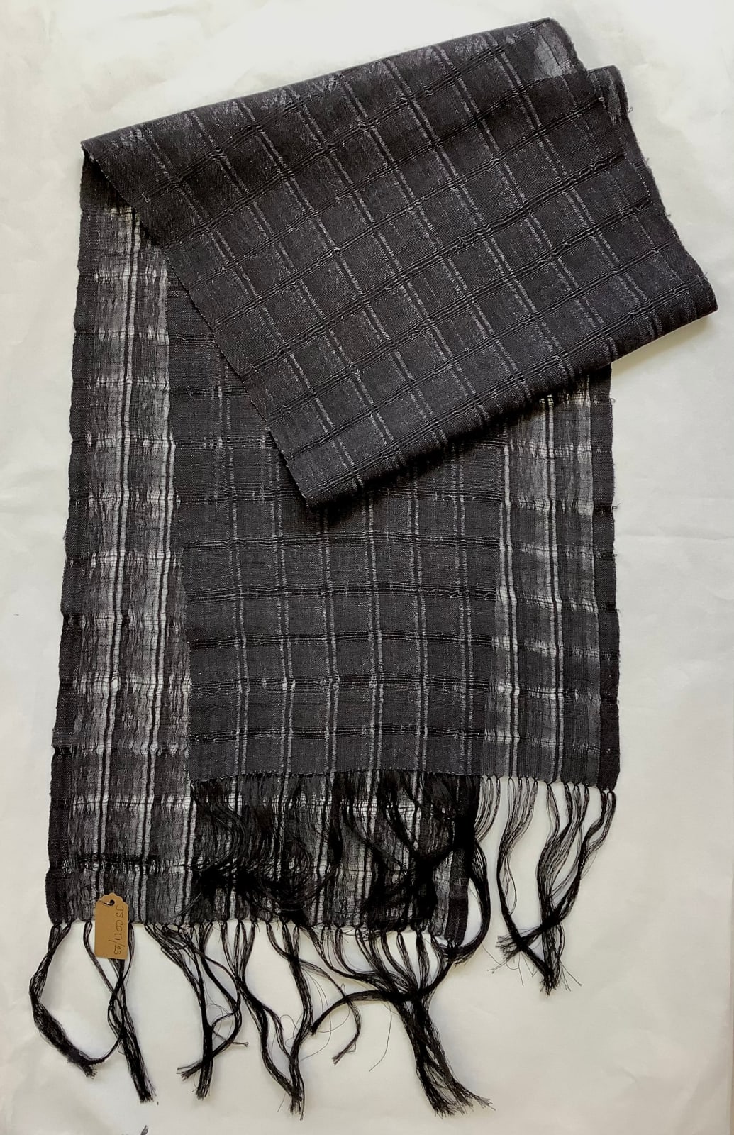 Jennifer Shellard, Dark Aubergine Scarf 1, 2023 | Contemporary Applied Arts