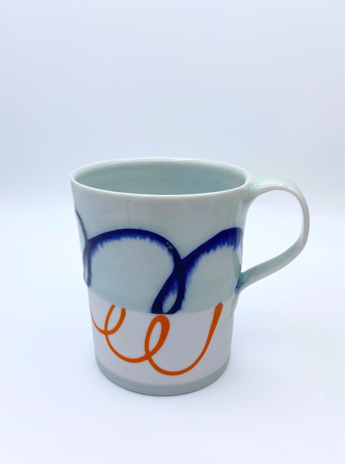 Adam Frew, Cup - Orange And Blue With Mint Foot, 2024 | Contemporary ...