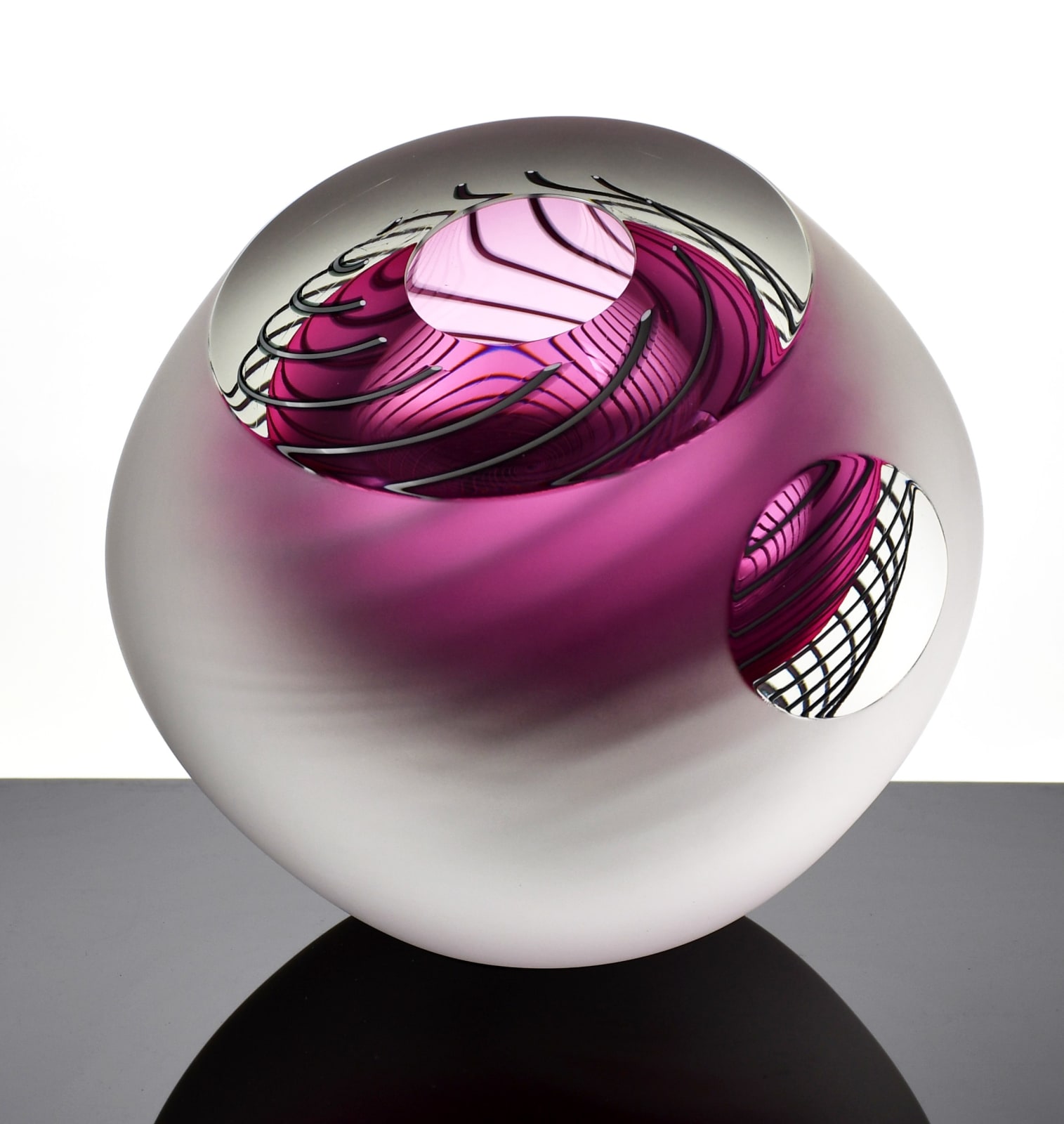 Charlie Macpherson, Small Dizzy Spiral Bowl (Ruby), 2024 | Contemporary ...