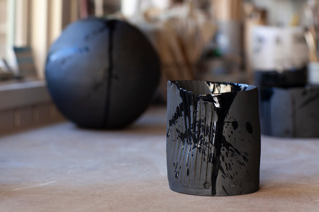 Hilary Mayo, Blackshore Vessel With Corrugations, 2022 | Contemporary ...