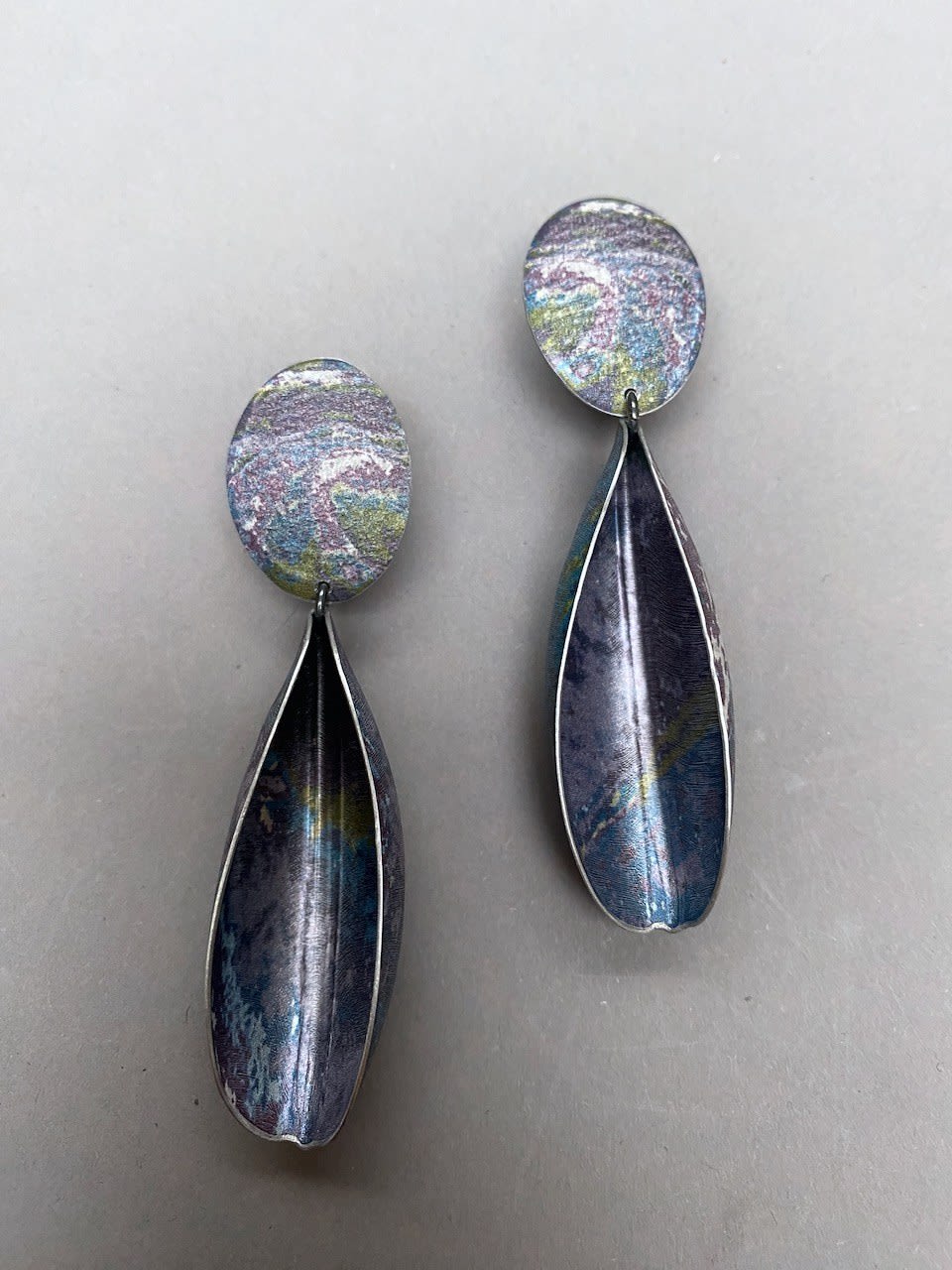 Jane Adam, Earstuds & Drops - Blue & Green, 2025 | Contemporary Applied ...
