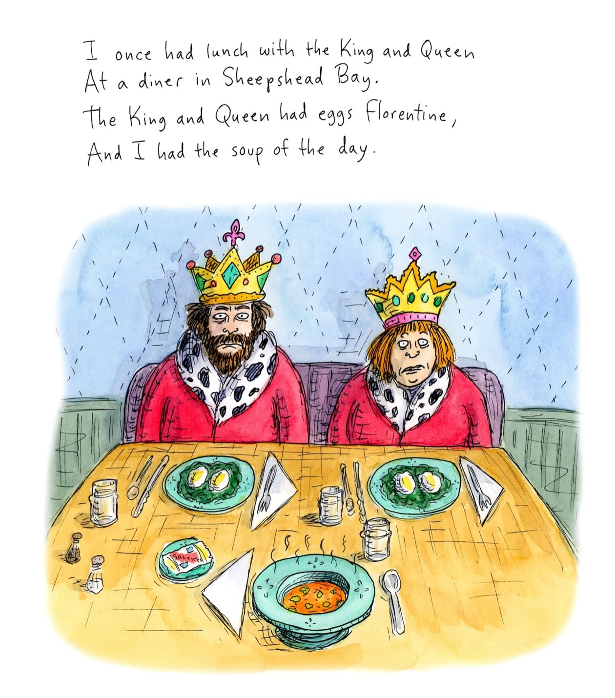 Roz Chast, Food Poems - King and Queen, 2022, Sep. 12 | Carol Corey ...