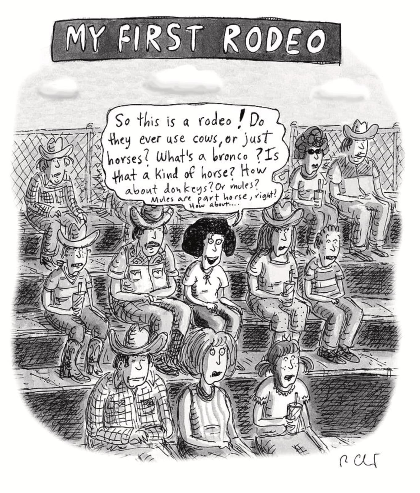 Roz Chast, My First Rodeo, 2019, Jan. 14 | Carol Corey Fine Art