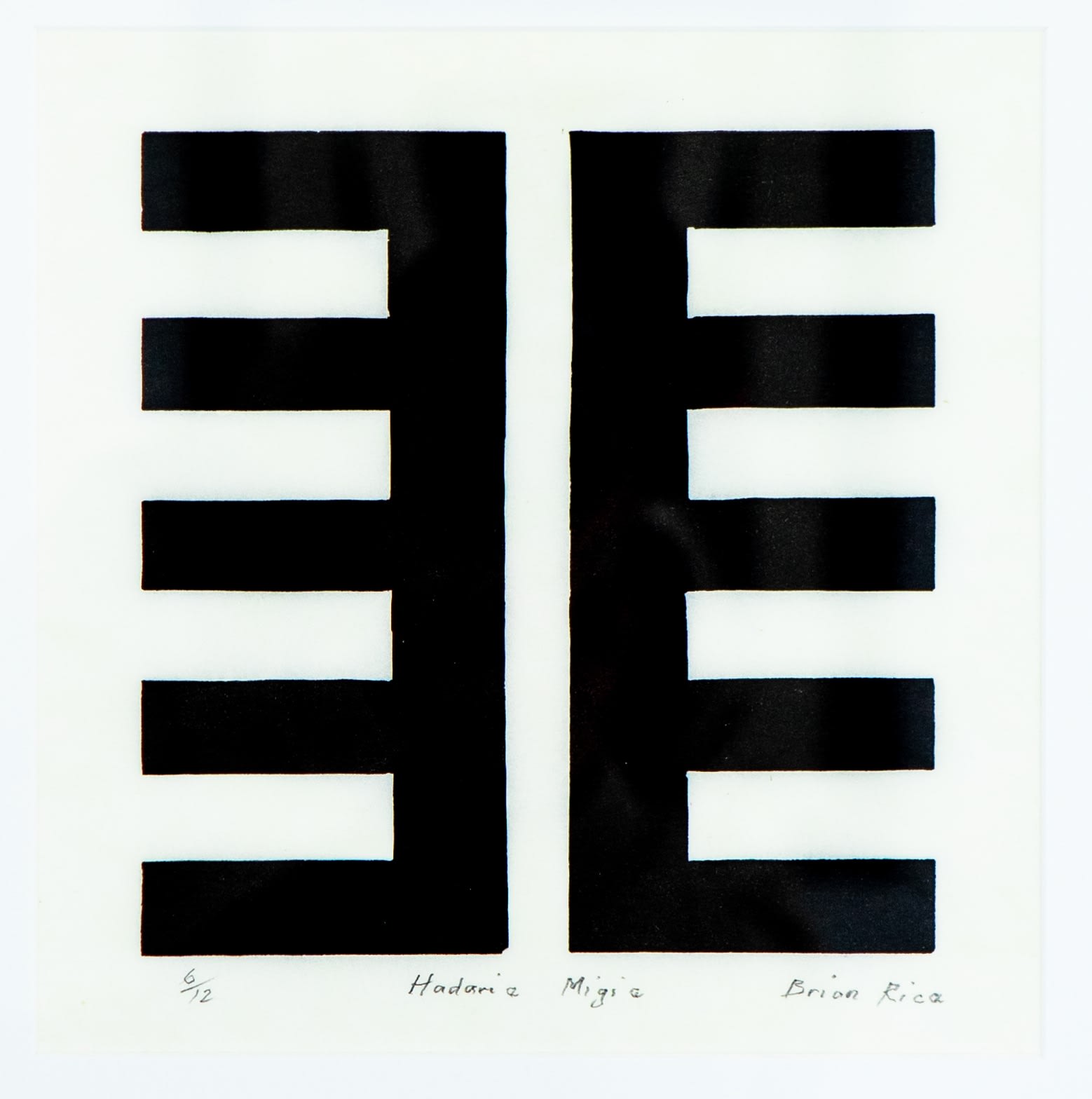 Brian Rice, Hadari e Migi e, 1963 | CLOSE Ltd Brian Rice, Hadari e Migi e, 1963 | CLOSE Ltd