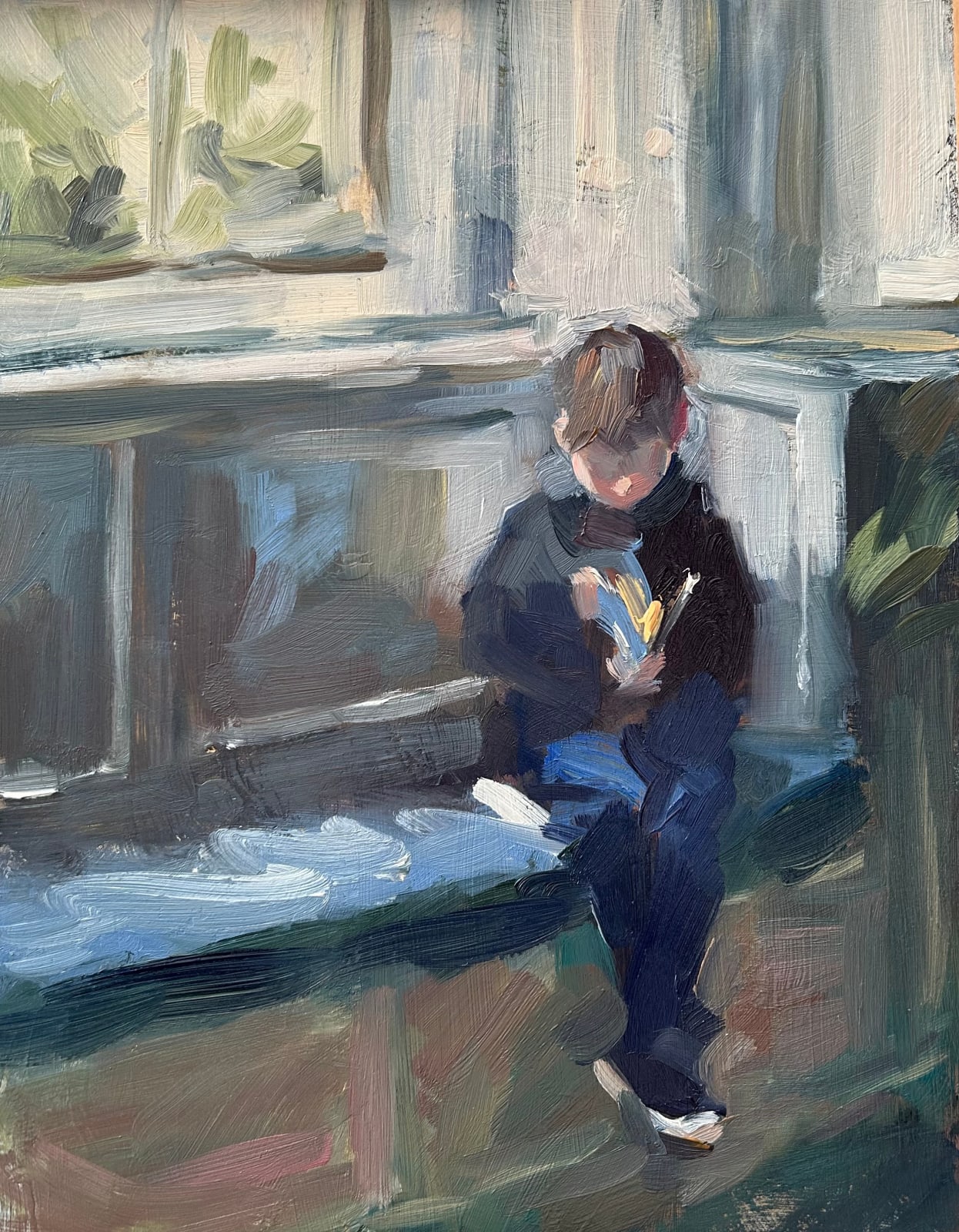 Rachel Wright, Reading in the Window Seat (Hungerford Gallery ...