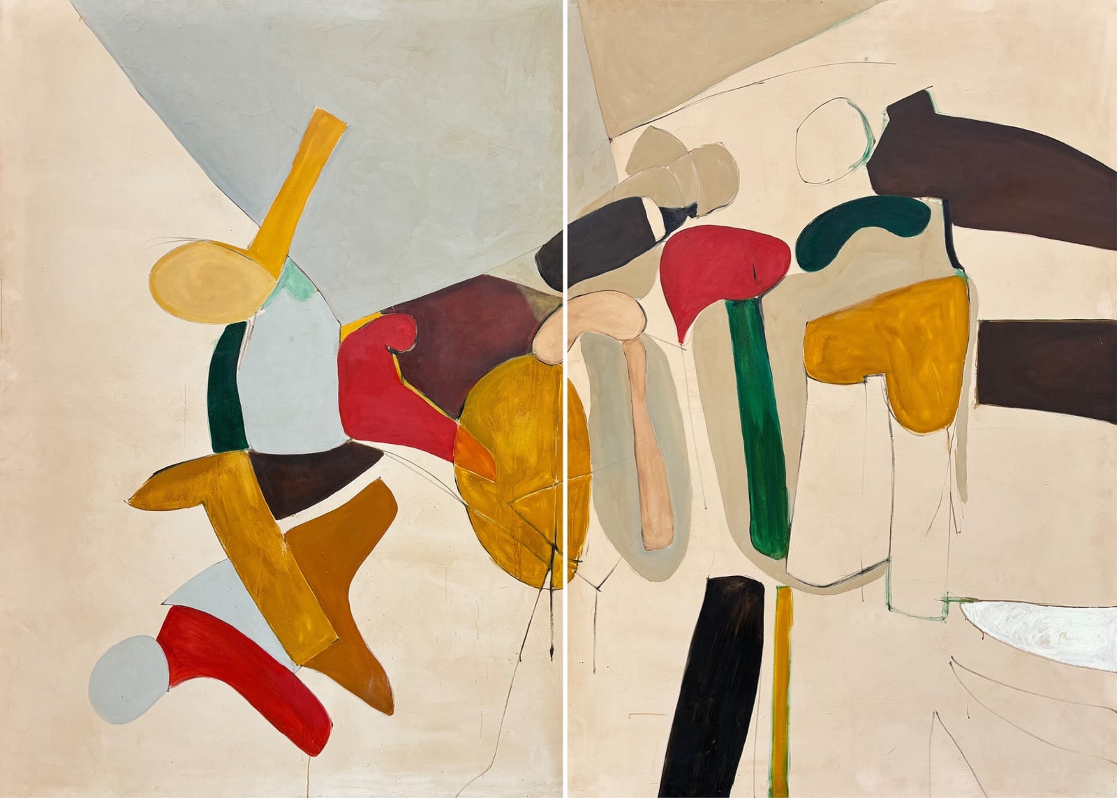 Frank Phelan, Diptych, 1967 (London Gallery) | Cricket Fine Art