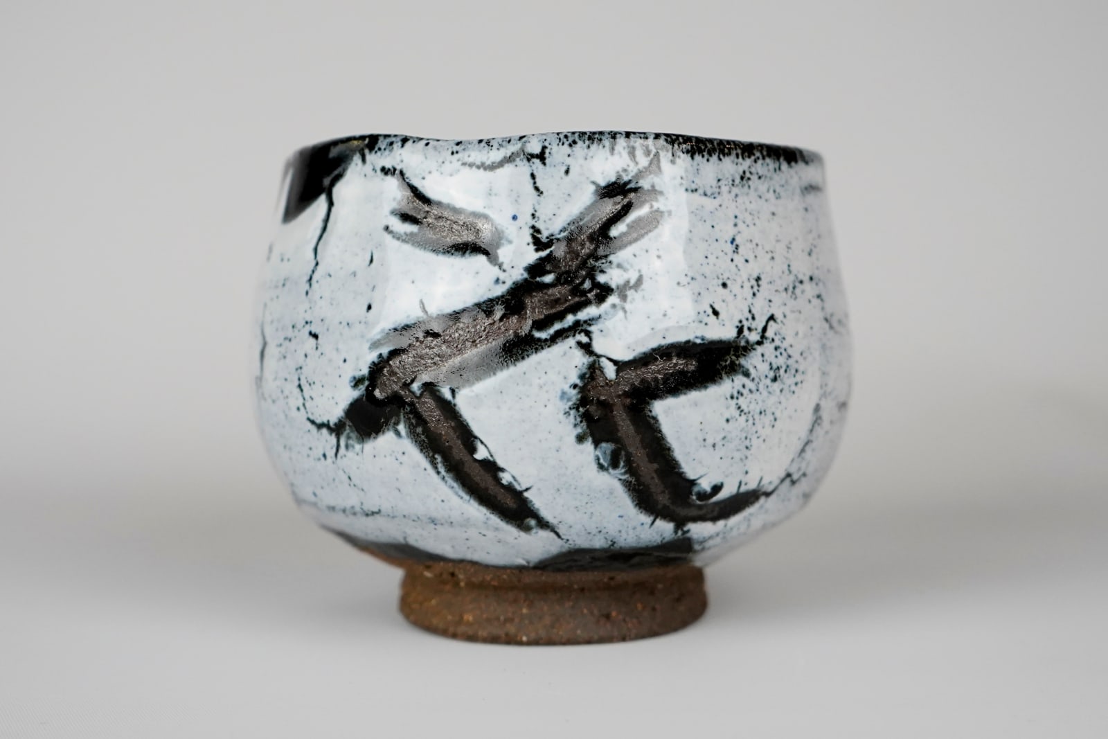 Shimizu Uichi 清水 卯一, Chawan "Yuki, tsuki, hana, hasu, hana" 雪月花蓮華 茶碗 ...