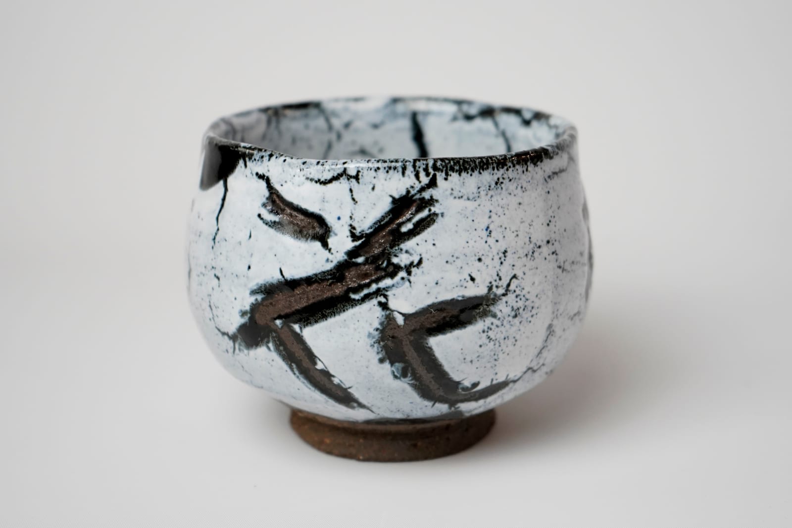Shimizu Uichi 清水 卯一, Chawan "Yuki, tsuki, hana, hasu, hana" 雪月花蓮華 茶碗 ...