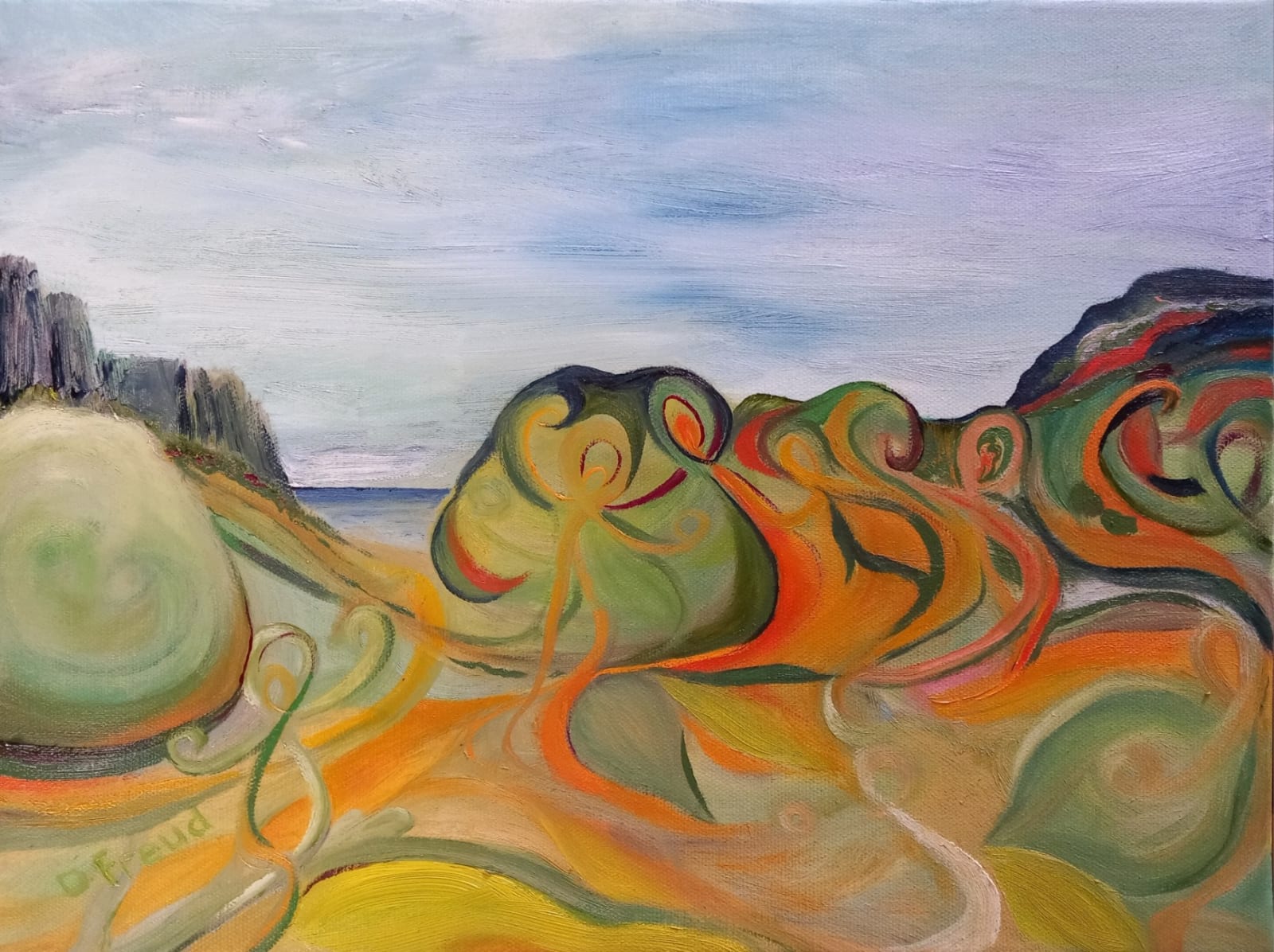 David Freud, Landscape introducing anima & animus | DANTZIG GALLERY